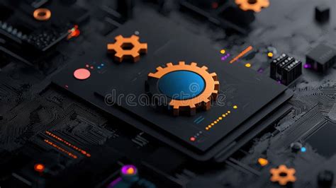 Abstract Technology Design With Gears Stock Illustration Illustration Of Design Technology