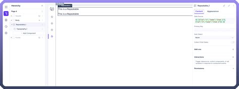 using repeatable unifyapps