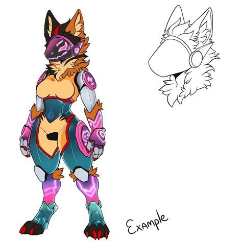 Furry Reference Base Protogen Etsy