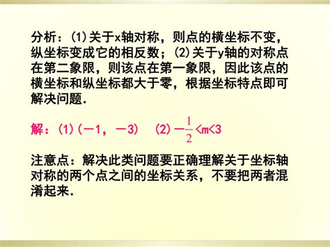 4 3 坐标平面内图形的轴对称和平移 第1课时 课件 21世纪教育网