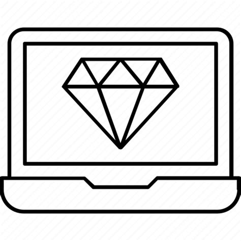 Clean Code Coding Diamond Laptop Icon Download On Iconfinder