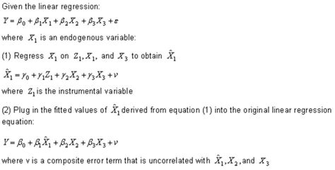Two Stage Least Squares 2sls Regression Analysis