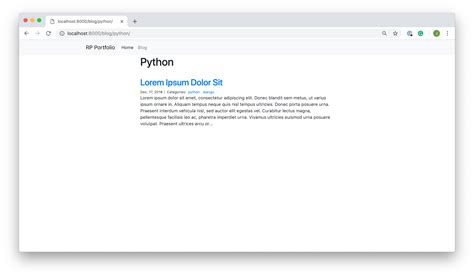 Get Started With Django Part 1 Build A Portfolio App Real Python