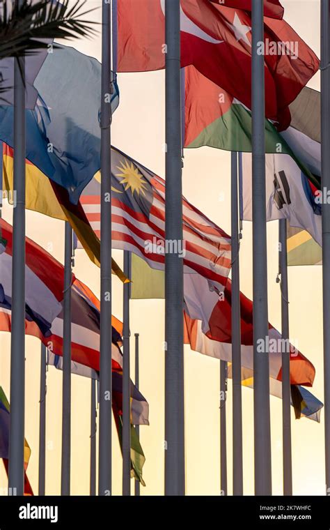 The Flag Plaza Displays 119 Flags From Countries With Authorized