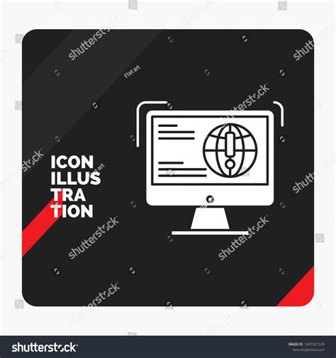 Red Black Creative Presentation Background Information Stock Vector Royalty Free 1247337229