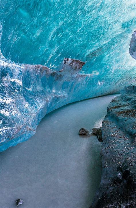 An Ice Tunnel Inside Matanuska Glacier Alaska