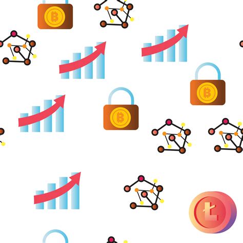 Cryptocurrency Icon Vector Seamless Pattern 10150312 Vector Art At Vecteezy