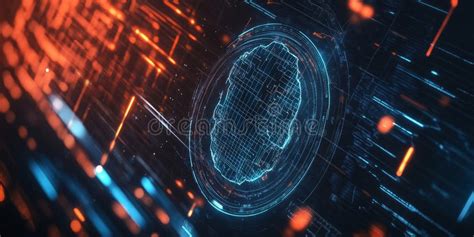 A Futuristic Ai Powered Deepfake Detection System Displaying Glowing Cybernetic Forensic