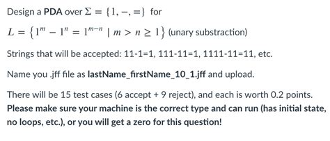 Solved Design A PDA Over For L Chegg Com