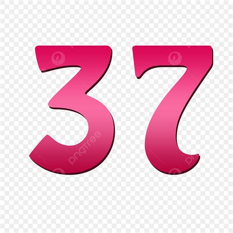 Number 37 Clipart Png Images Number 37 37 Number Arractive Number Png Image For Free Download