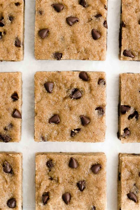 Healthy Flourless Chocolate Chip Almond Butter Cookie Bars Amys
