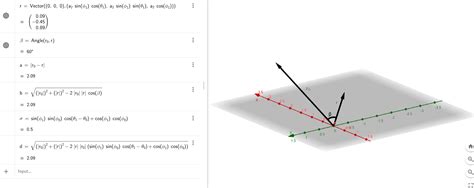 Geometry Going From 1 3d Angle Between 2 3d Vectors To 2 2d Angles