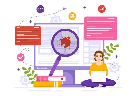 Software Testing Vector Illustration With Application Engineering