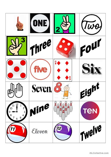 Number Memory Game Vocabulary Flashc English Esl Worksheets Pdf And Doc
