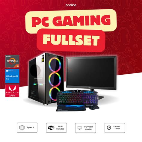 Promo Pc Gaming Fullset Amd Ryzen G Ssd Monitor Pc Rakitan Spc Varro Cicil