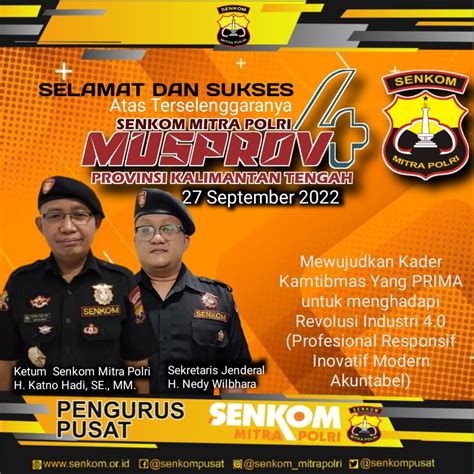 Musprov Iv Senkom Mitra Polri Kalteng