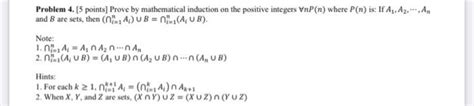 Solved Problem 4 5 Points Prove By Mathematical Induction