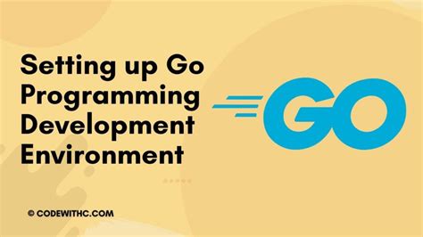 Setting Up Go Programming Development Environment Code With C