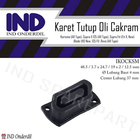 Jual Karet Seal Sil Tutup Oli Master Rem Cakram Atas Karisma D X Supra X 125 New Indonesia