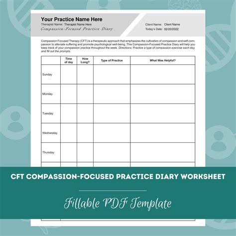 Compassion Focused Therapy Worksheets Bundle Editable 56 Off