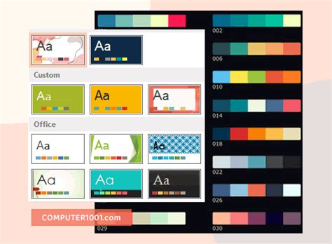 Dapatkan Theme Baru And 300 Palet Warna Word Excel Powerpoint