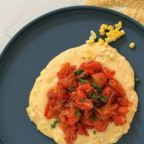 Polenta With Roasted Tomatoes A Gourmet Food Blog