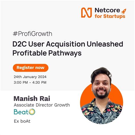 Speaking At Netcore For Startups Event On Growth Hacking Manish Rai