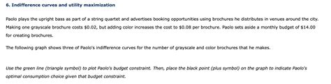 Solved 6 Indifference Curves And Utility Maximization Paolo