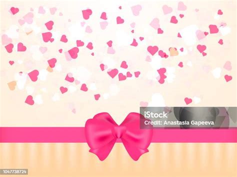 활과 심 혼의 형태로 색종이입니다 해피 발렌타인 데이 하루 벡터 일러스트 레이 션 개념에 대한 스톡 벡터 아트 및 기타 이미지 개념 골진 낮 Istock