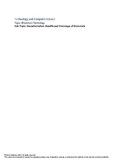 20 Writing Prompts Decentralization Benefits And Challenges Of