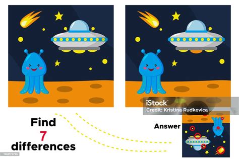 행성에 귀여운 만화 외계인과 Ufo 과학에 대한 스톡 벡터 아트 및 기타 이미지 과학 교육 귀여운 Istock