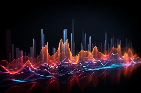 Voice Recognition Waveforms Floating Premium Ai Generated Image