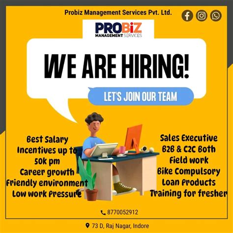 Shubham Gehlot On Linkedin We Are Hiring For Relationship Executives Indore