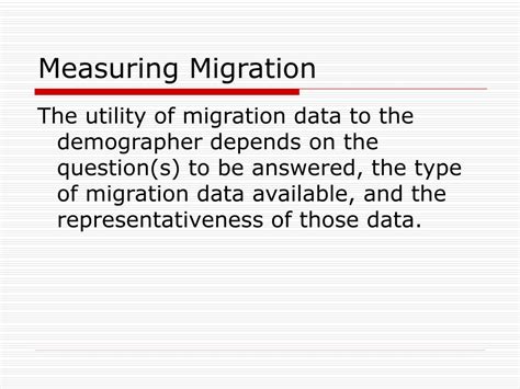 Ppt Migration Analysis Powerpoint Presentation Free Download Id