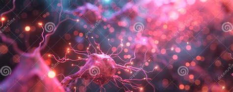 Abstract Neural Network Visualization With Glowing Synapses And Neurons