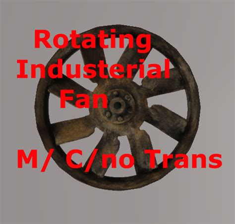 Second Life Marketplace Rotating Industrial Fan