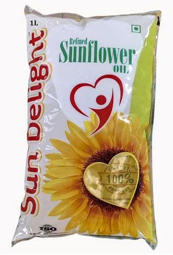 1l Sun Delight Sunflower Oil At ₹ 124litre Refined Sunflower Oil In