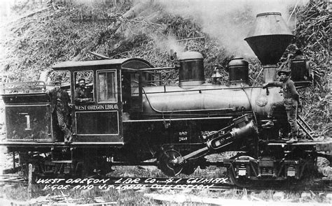 Postcard Rppc 1950s West Oregon Climax Logging Railroad Locomotive 23
