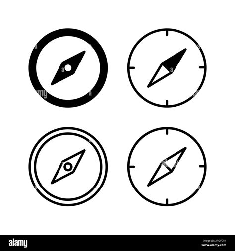 Compass Icon Vector Navigation Icon Stock Vector Image And Art Alamy