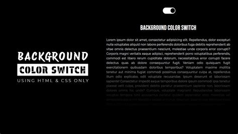 Darklight Mode Toggle Using Html And Css Pure Css Effects Youtube