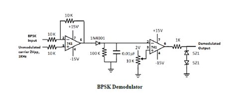 psk demodulation circuit using multisim circuit diagram