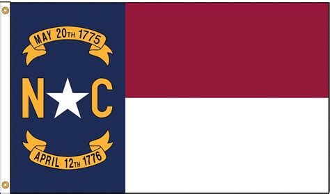 North Carolina Flag Coloring Page