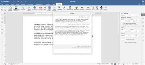 How To Install And Use ChatGPT In ONLYOFFICE Docs On Linux