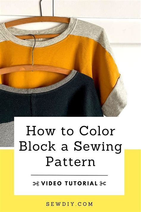 How To Color Block Sewing Patterns — Sew Diy Color Block Shirt Pattern Sewing Patterns Diy