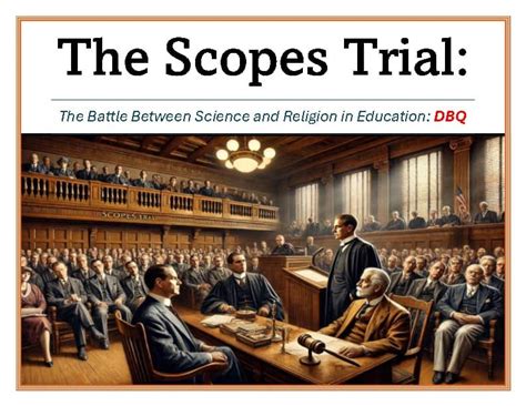 The Scopes Trial The Battle Between Science And Religion In Education Dbq