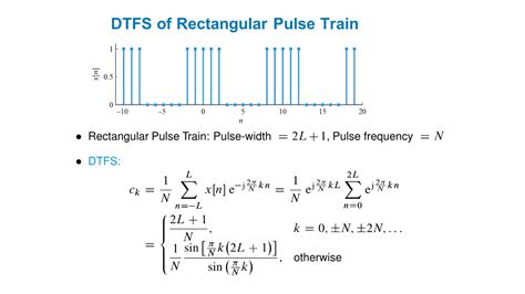 Solved Dtfs Of Rectangular Pulse Train Rectangular Pulse