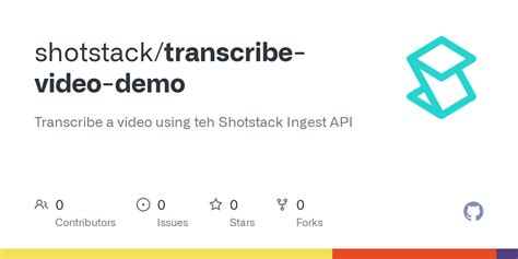 GitHub Shotstack Transcribe Video Demo Transcribe A Video Using Teh