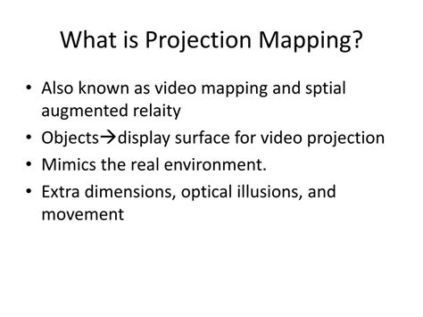 Ppt Projection Mapping Powerpoint Presentation Free Download Id