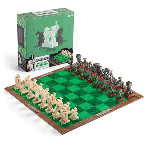 The Noble Collection Minecraft Chess Set Chess Set Minecraft Game