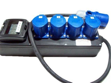 32amp Commando Plug To 4off Fixed 16amp Blue Outlets Mcb